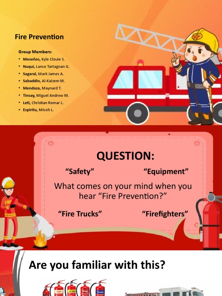 Fire Prevention: Group Members | PDF | Heat Transfer | Fire Safety
