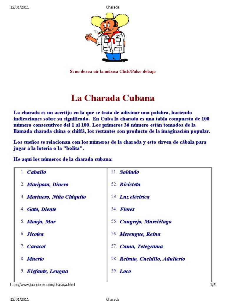 Charada | PDF | Cuba | Alimentos