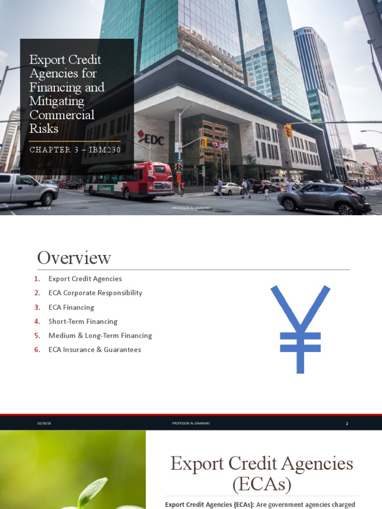 Chapter 3 - Using Export Credit Agencies For Financing and Mitigating ...