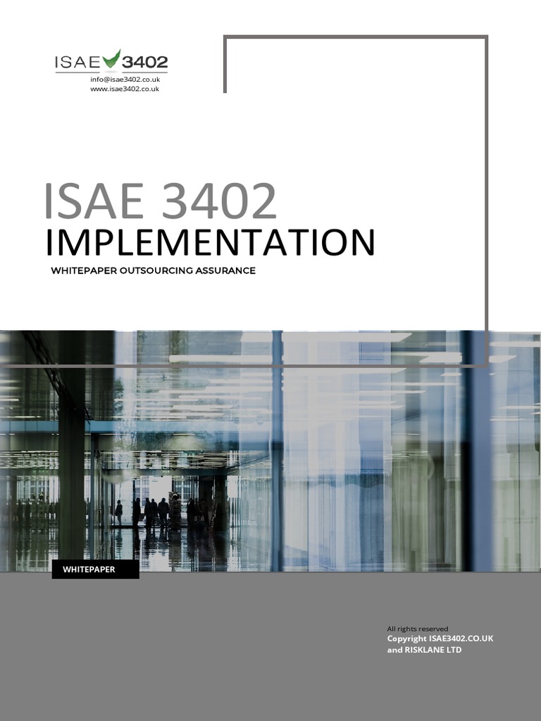 Whitepaper ISAE 3402 | PDF | Audit | Outsourcing