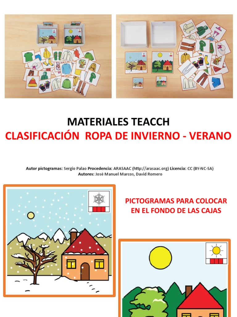 Clasificación de Ropa: Verano e Invierno | PDF