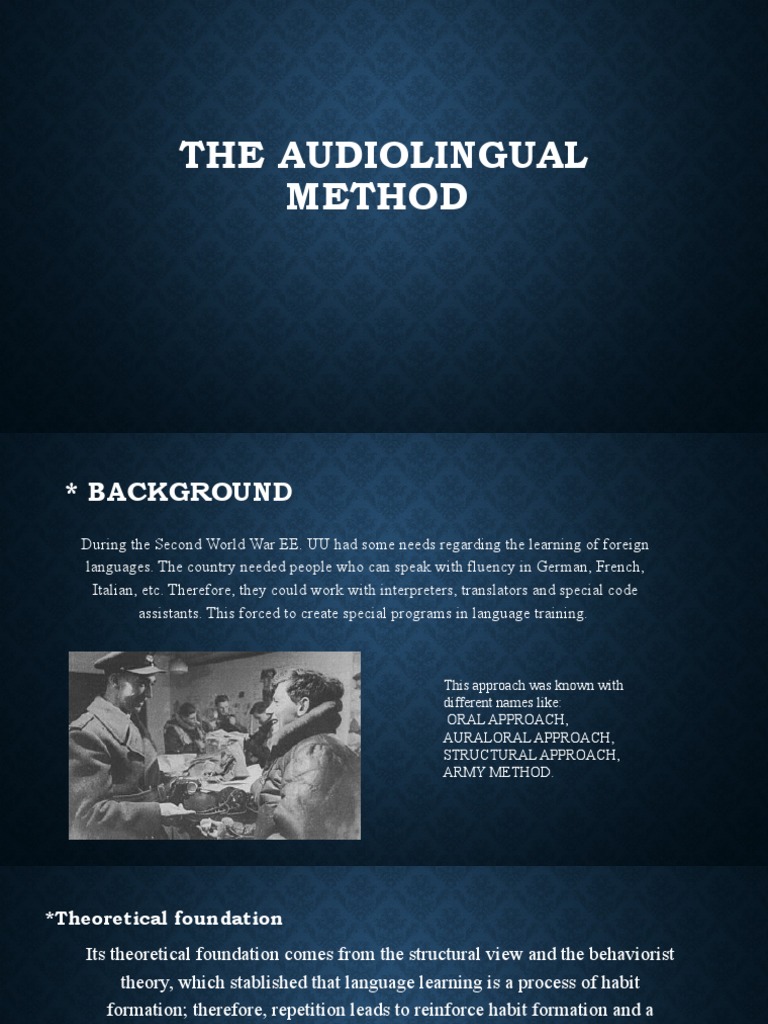 The Audiolingual Method | PDF | Speech | Language Acquisition
