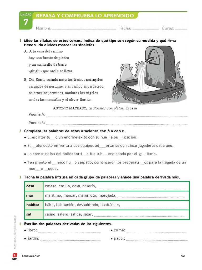Lengua 5 Ep Editorial SM Tema 7 | PDF | Idiomas