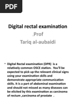 DRE Guide for 3rd Year Med Students | PDF | Physical Examination | Rectum
