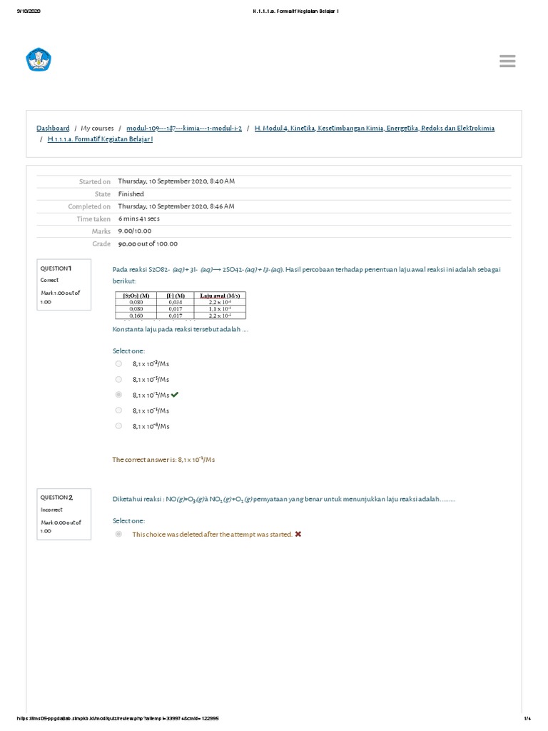 Kimia Modul 4 Kb1 | PDF