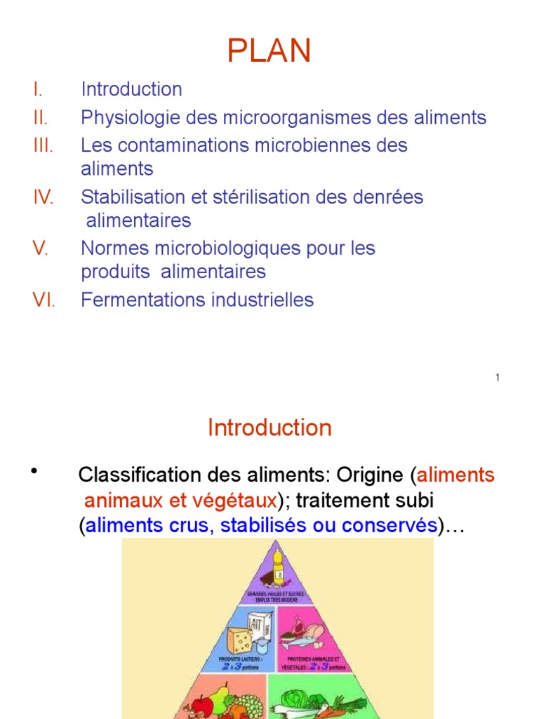Cours de Microbiologie Alimentaire | PDF | Bactérie | Spore