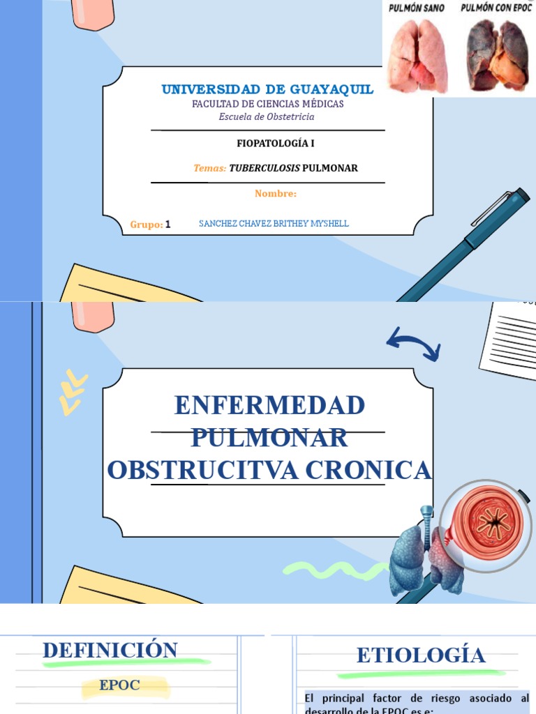 Clase Epoc | PDF | Enfermedad pulmonar obstructiva crónica | Especialidades Medicas