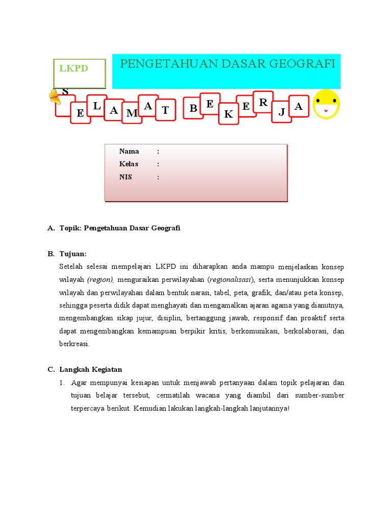Geo LKPD Tugas Kelompok | PDF