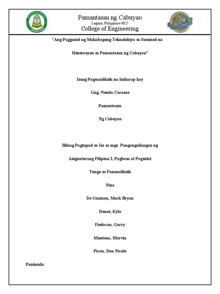 Ang Paggamit NG Makabagong Teknolohiya | PDF