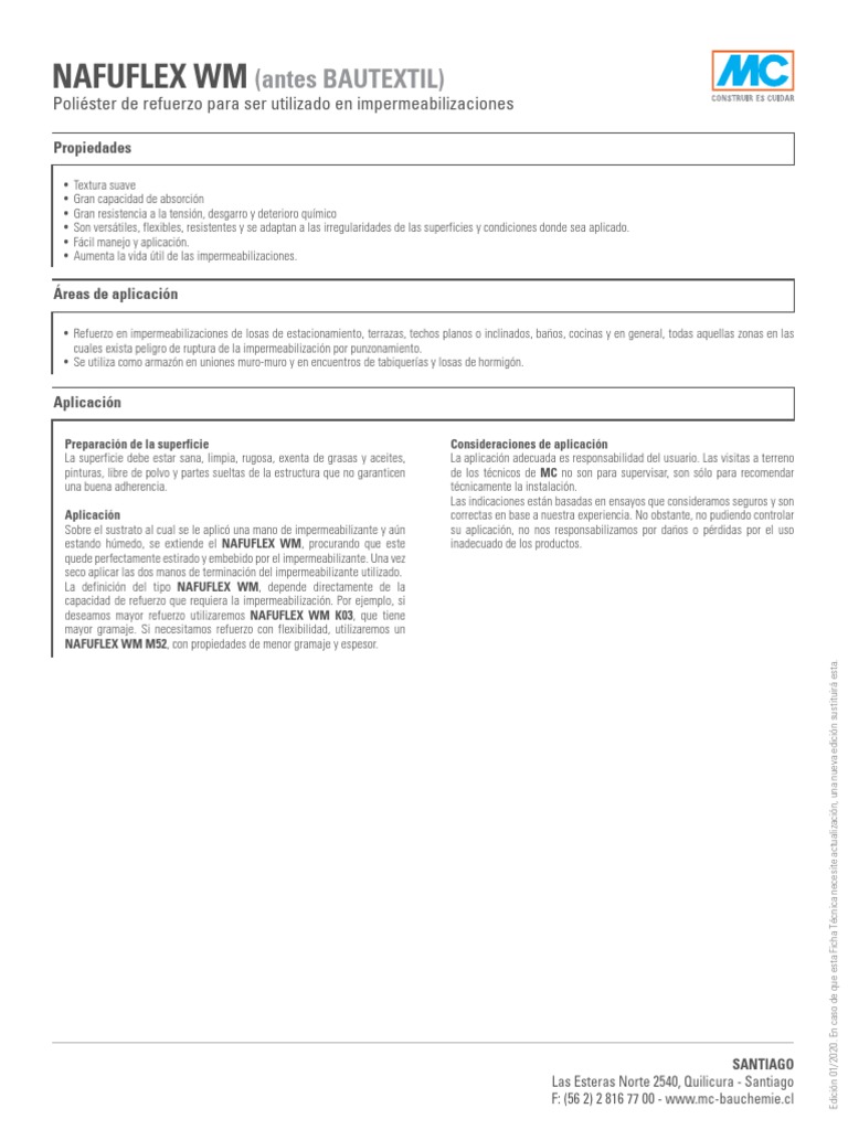 Nafuflex WM | PDF | Pintar | Materiales
