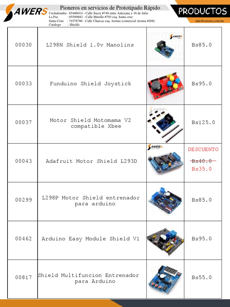 Shields | PDF | Arduino | Software libre