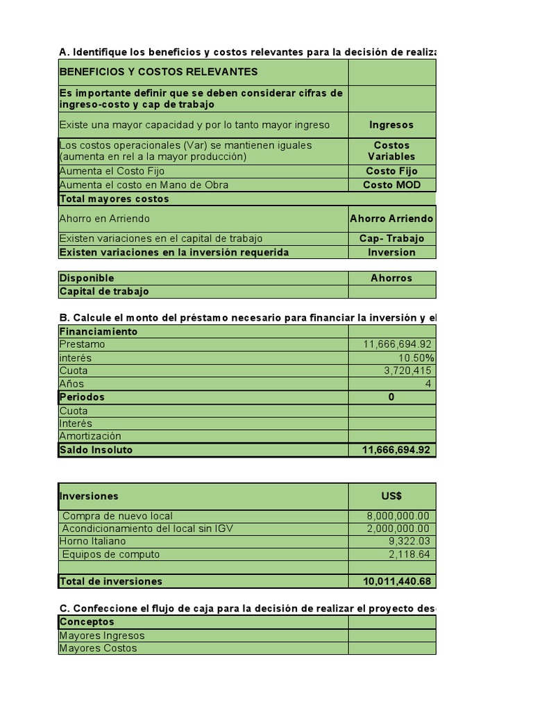 Ejercicios de Flujo de Caja e Indicadores - Proyectos | PDF | Inflación | Amortización (Negocio)