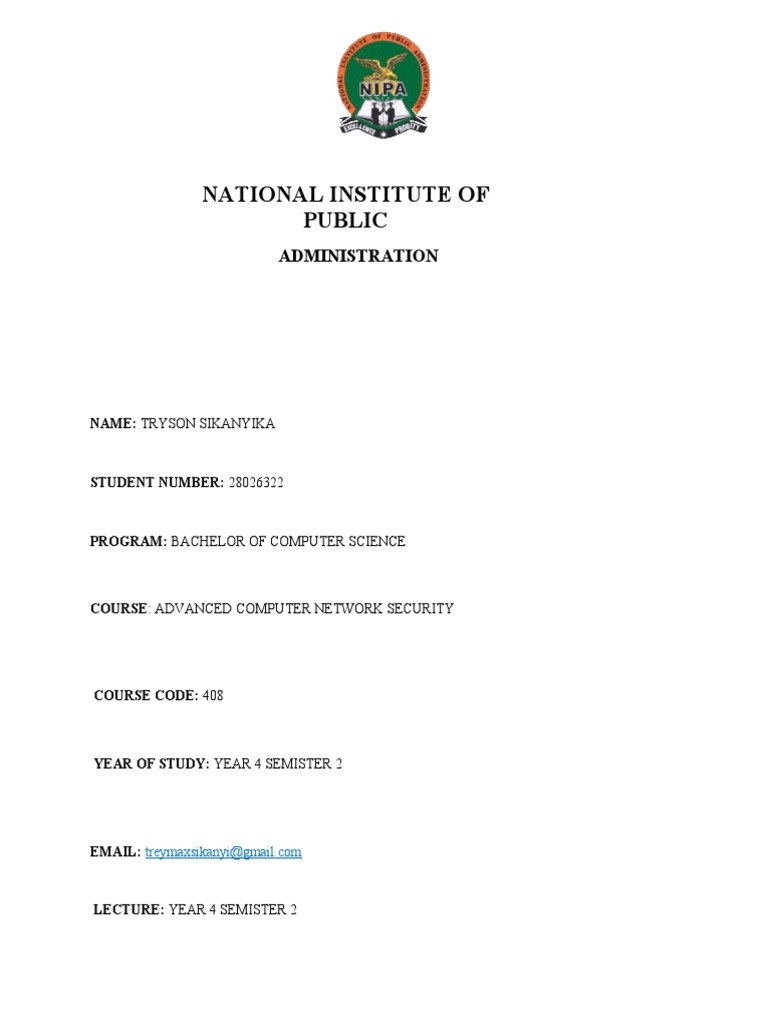 Kauma Mbewe 28025968 - BCS408 Ass 2 | PDF | File Transfer Protocol | Public Key Cryptography