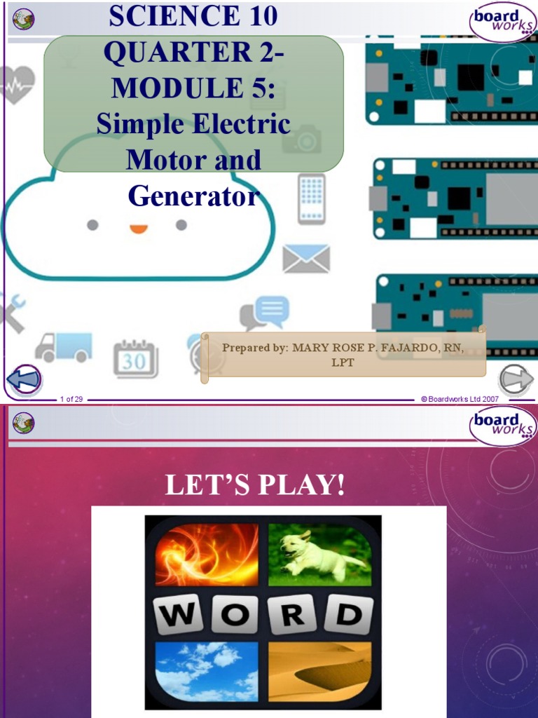 Science 10 - Module 5 - Simple Electric Motor and Generator-Fajardo ...