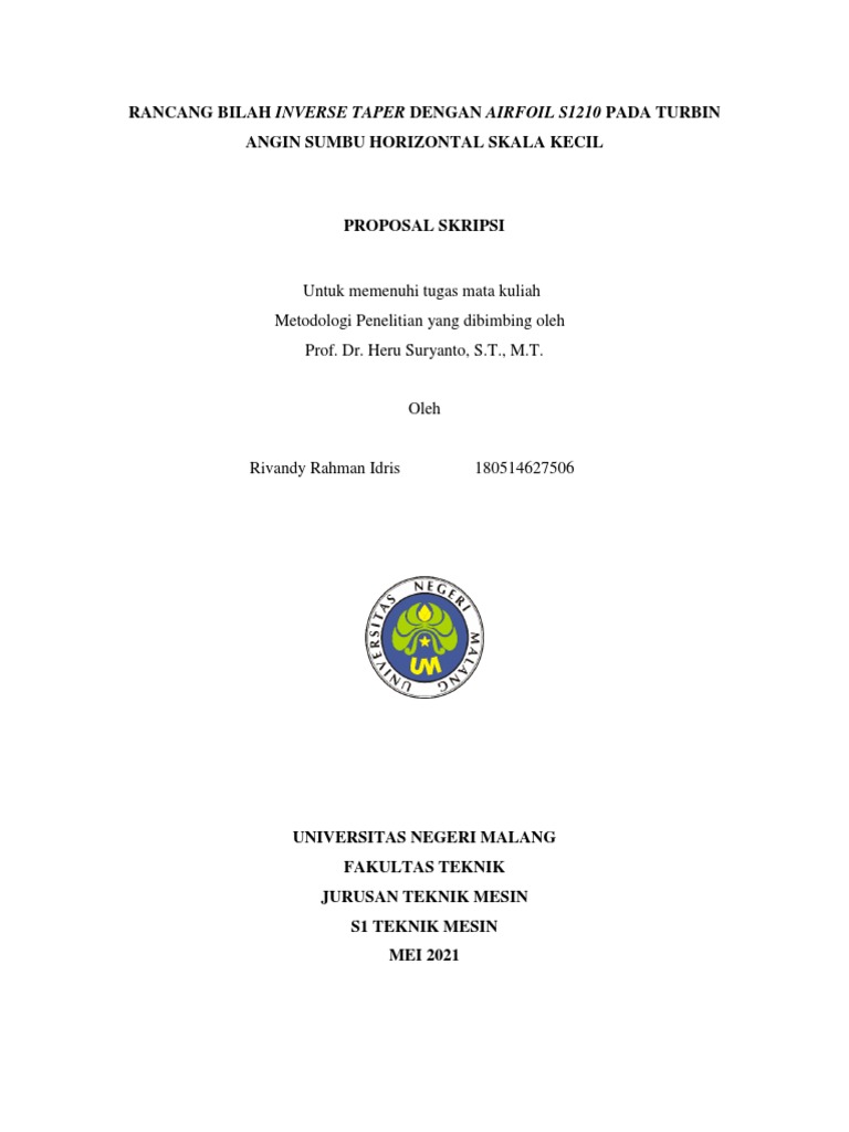 Rivandy Rahman Idris - 1801514627506 - Proposal Penelitian - Metodologi Penelitian | PDF | Sains ...