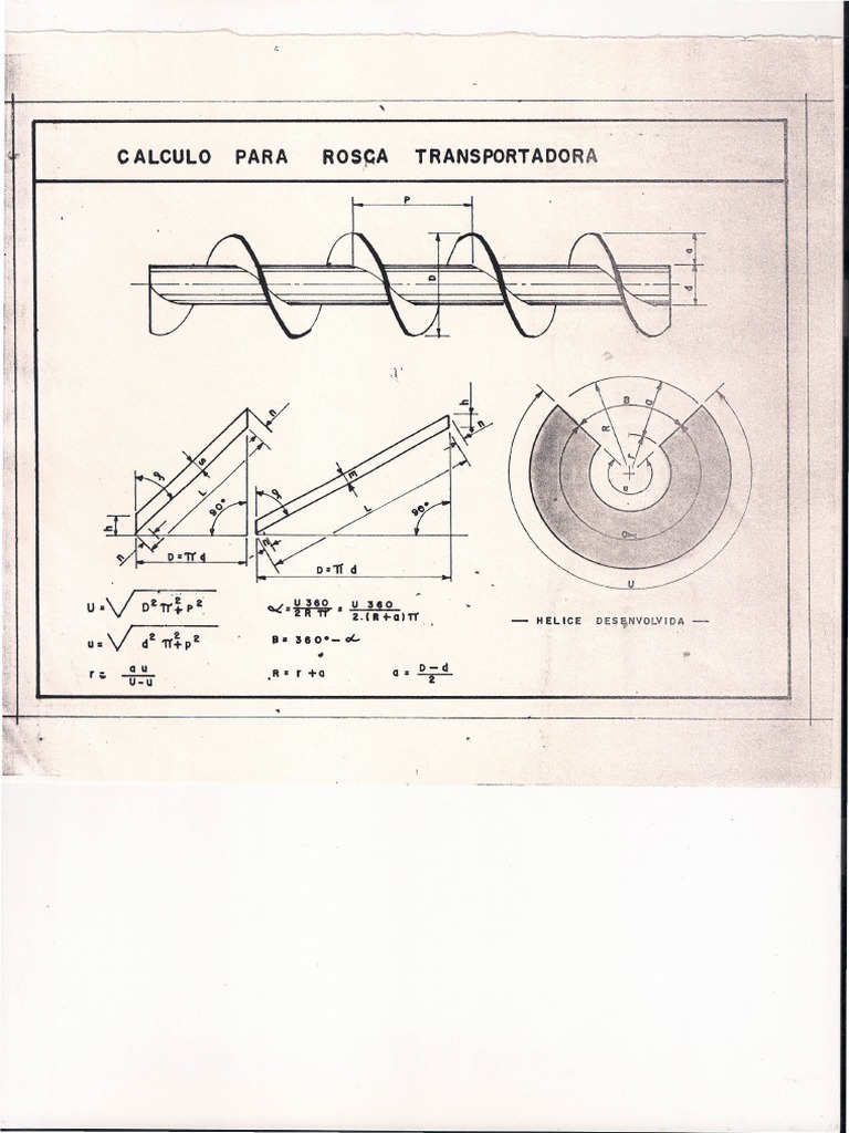 Calculo Rosca Transportadora | PDF