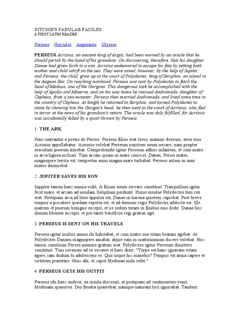 Perseus Hercules Argonauts Ulysses: PERSEUS Acrisius, An Ancient King ...