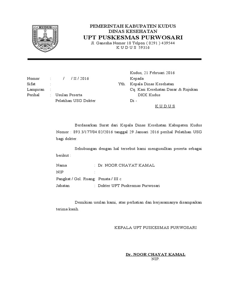 Contoh Usul Pelatihan PPGD BTCLS Dan USG Dokter | PDF | Sains & Matematika