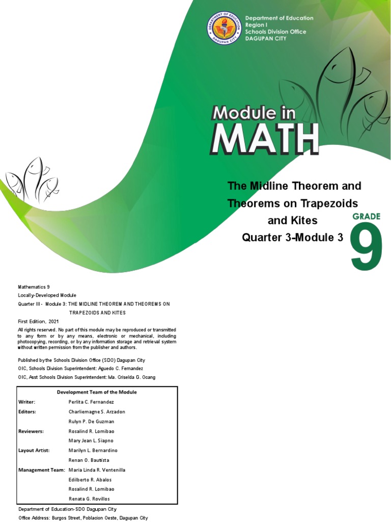 Final - Math 9 - Q3 - Module 3 | PDF | Rectangle | Triangle