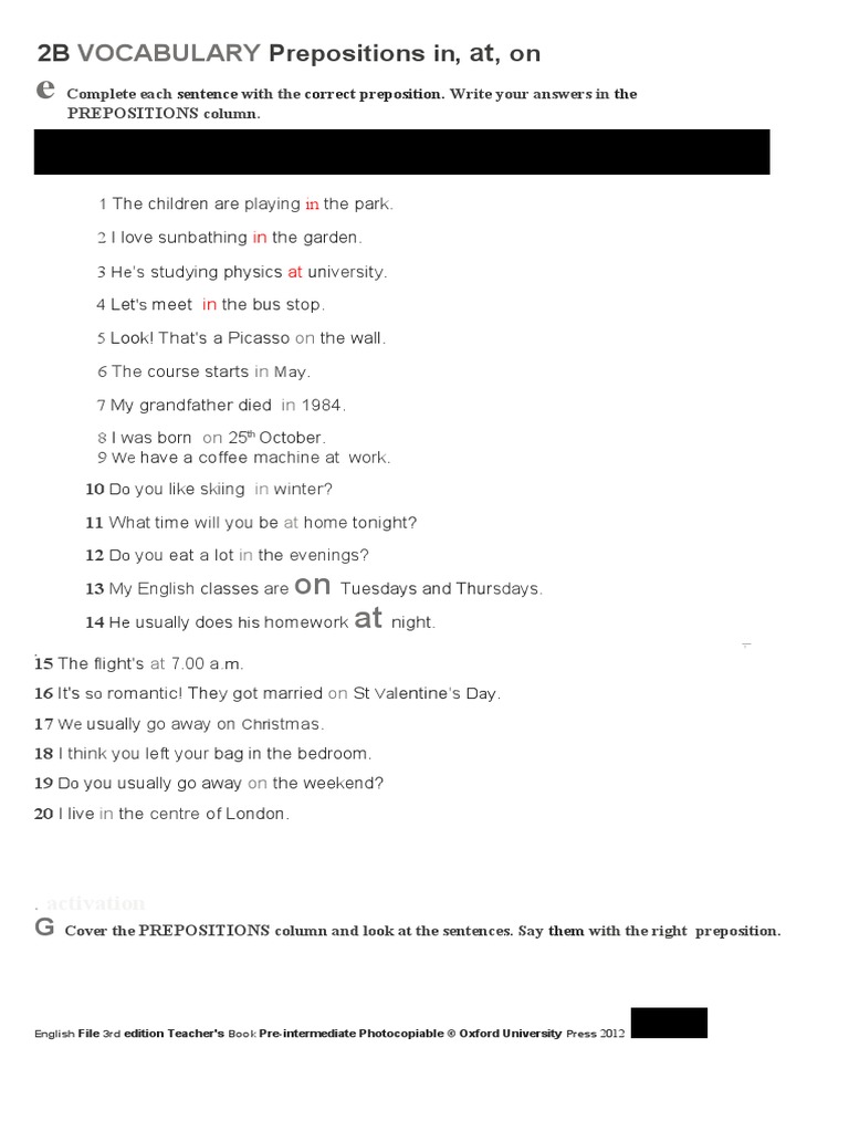 Prepositions | PDF | Language Arts & Discipline