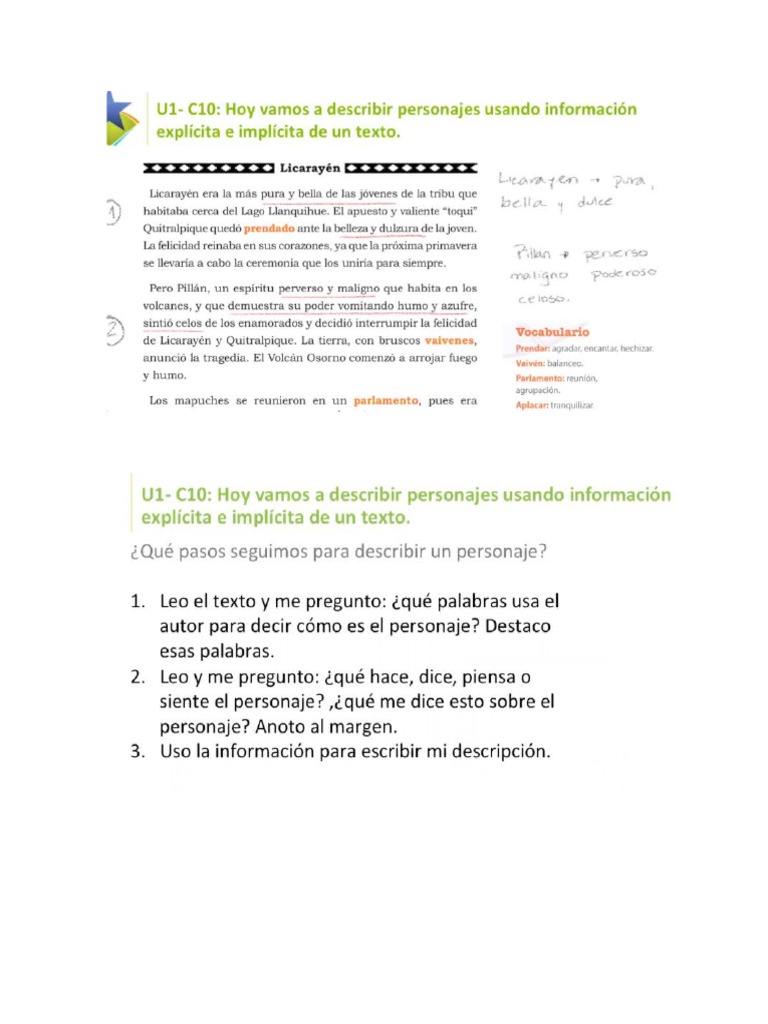Descripción de Personaje Detallada | PDF