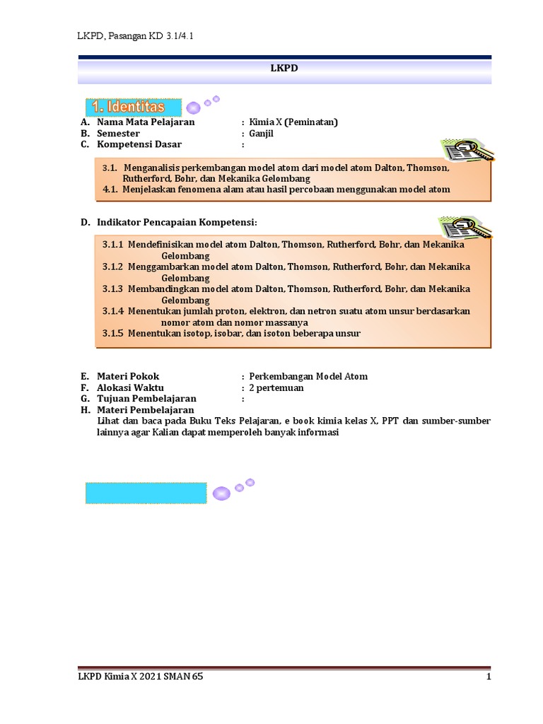 (Template) LKPD 3.1 | PDF