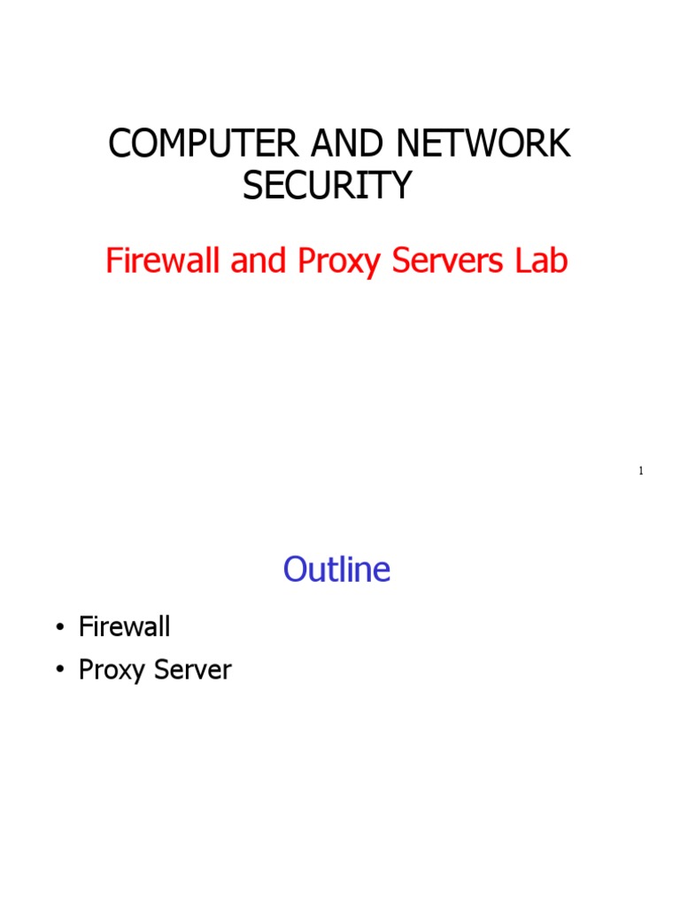 Firewall and Proxy Servers | PDF | Proxy Server | Port (Computer Networking)
