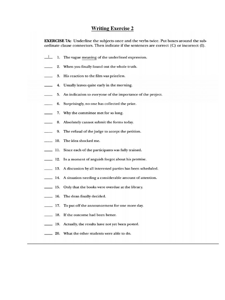 Writing Exercise 2 | PDF