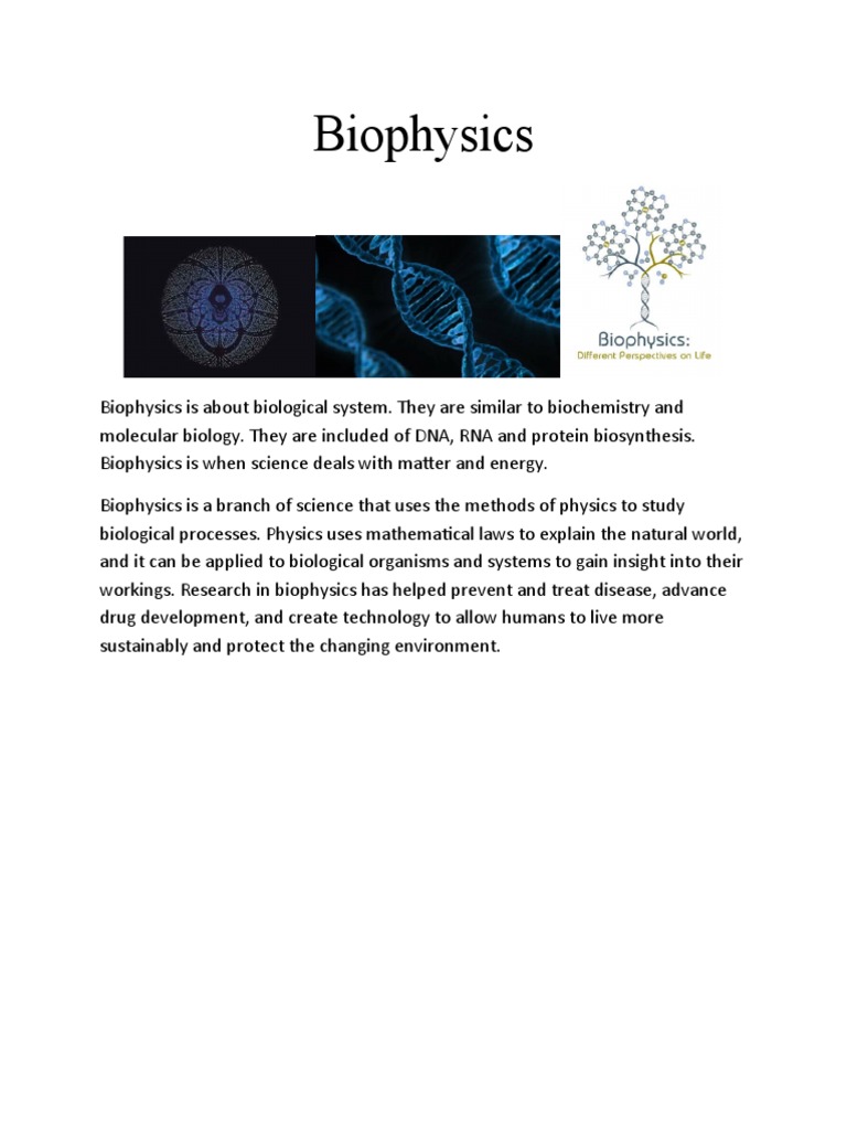 Biophysics (Final) | PDF | Biophysics | Science