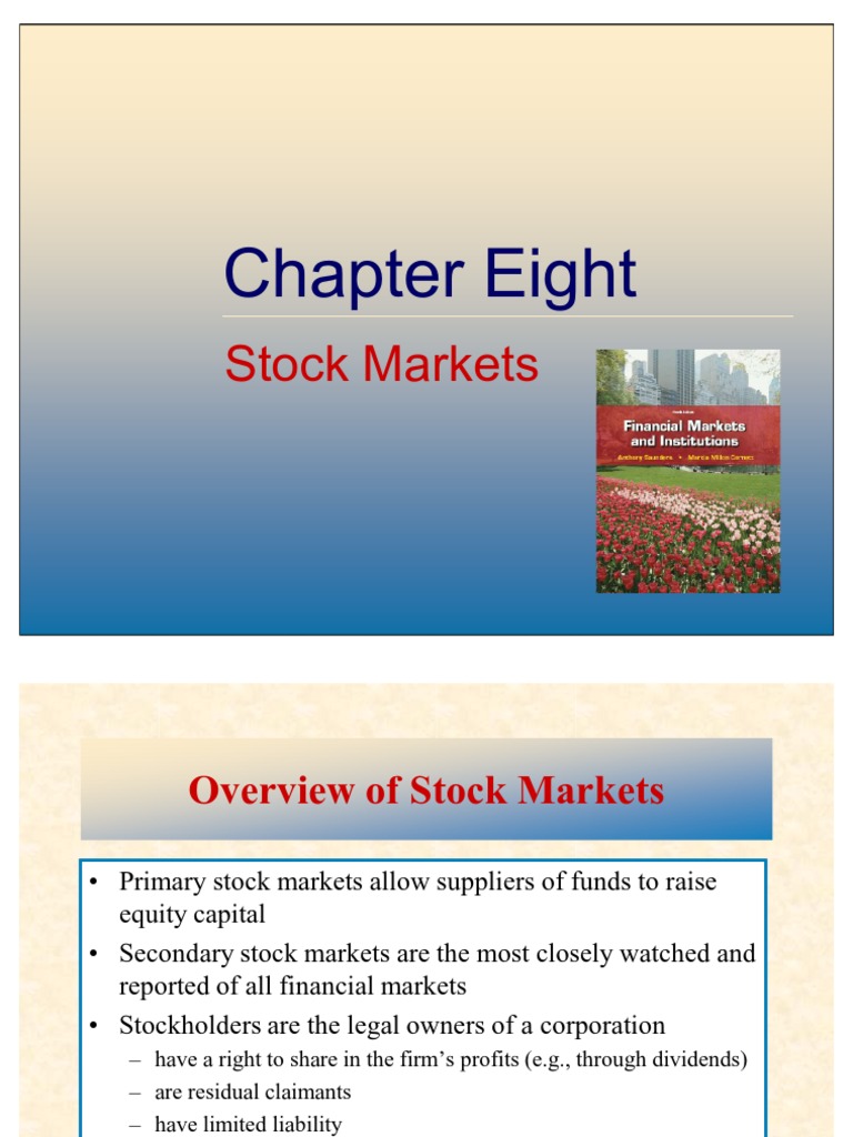 Chapter-8, Stock Markets | PDF | Nasdaq | Stock Market