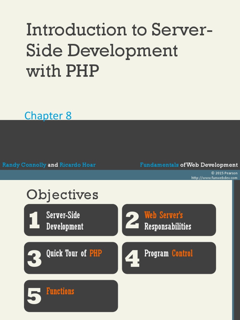 CH 08 Introduction To Server-Side Development With PHP | PDF | Php ...