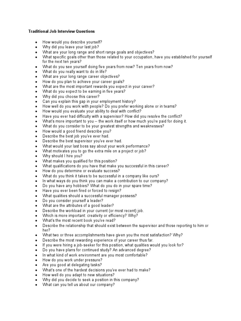 Soalan Temuduga | PDF | Job Interview | Behavior Modification