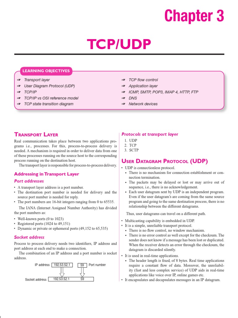 3 TCP & Udp | PDF | Transmission Control Protocol | Internet Protocol Suite