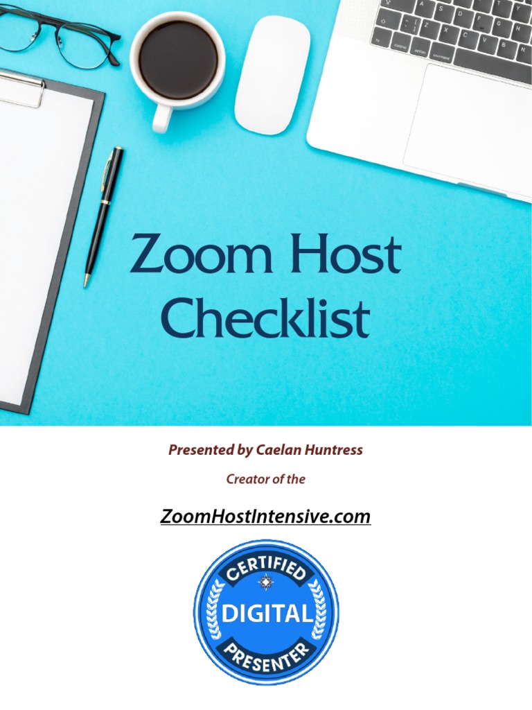 Zoom Host Checklist | PDF | Computing And Information Technology | Software
