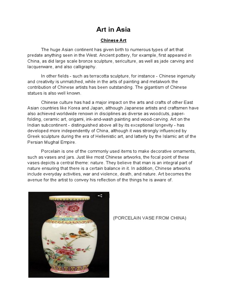 Lesson 11 - Art in Asia | PDF | Ukiyo E | Sculpture