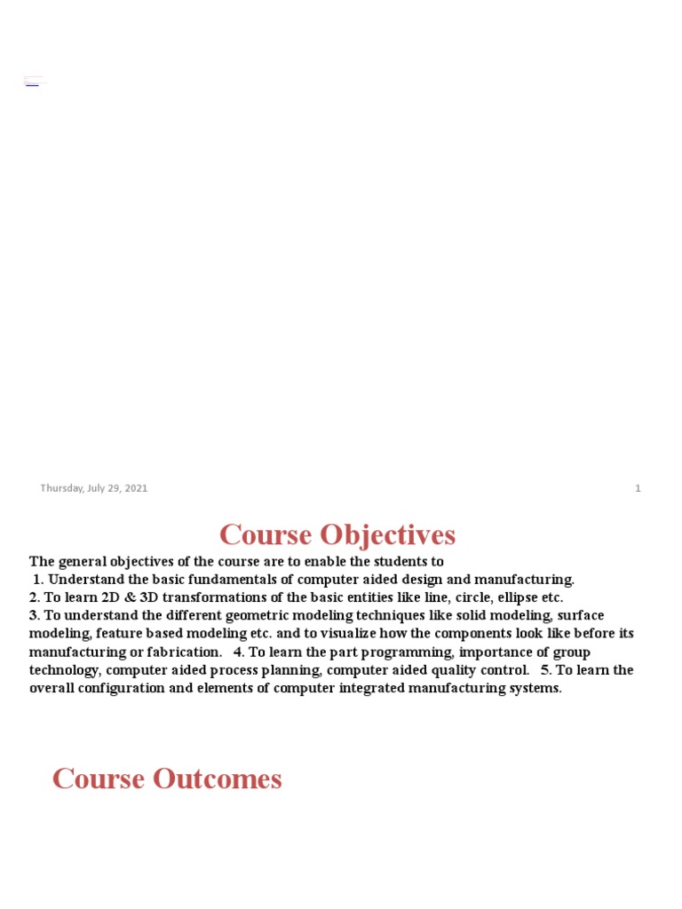 Introduction CAD | PDF | Computer Aided Design | Computer Science