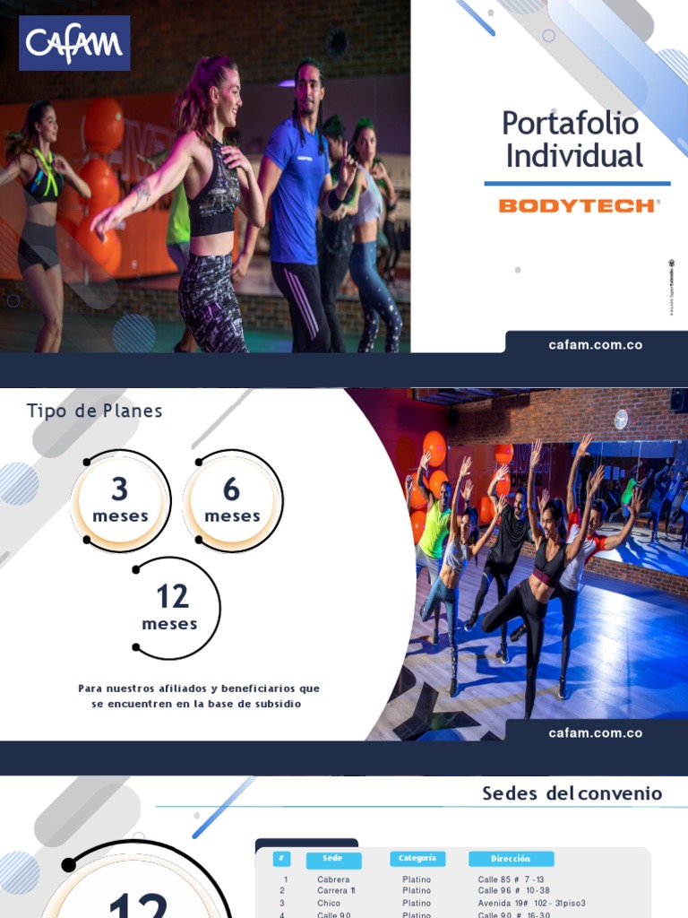 Tarifas y Planes Bodytech Cafam | PDF | Bogotá