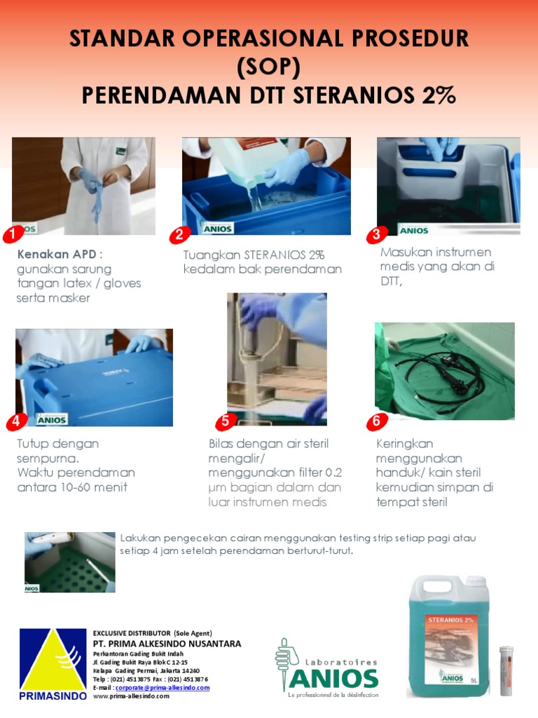 SOP Perendaman DTT dengan Steranios 2% | PDF