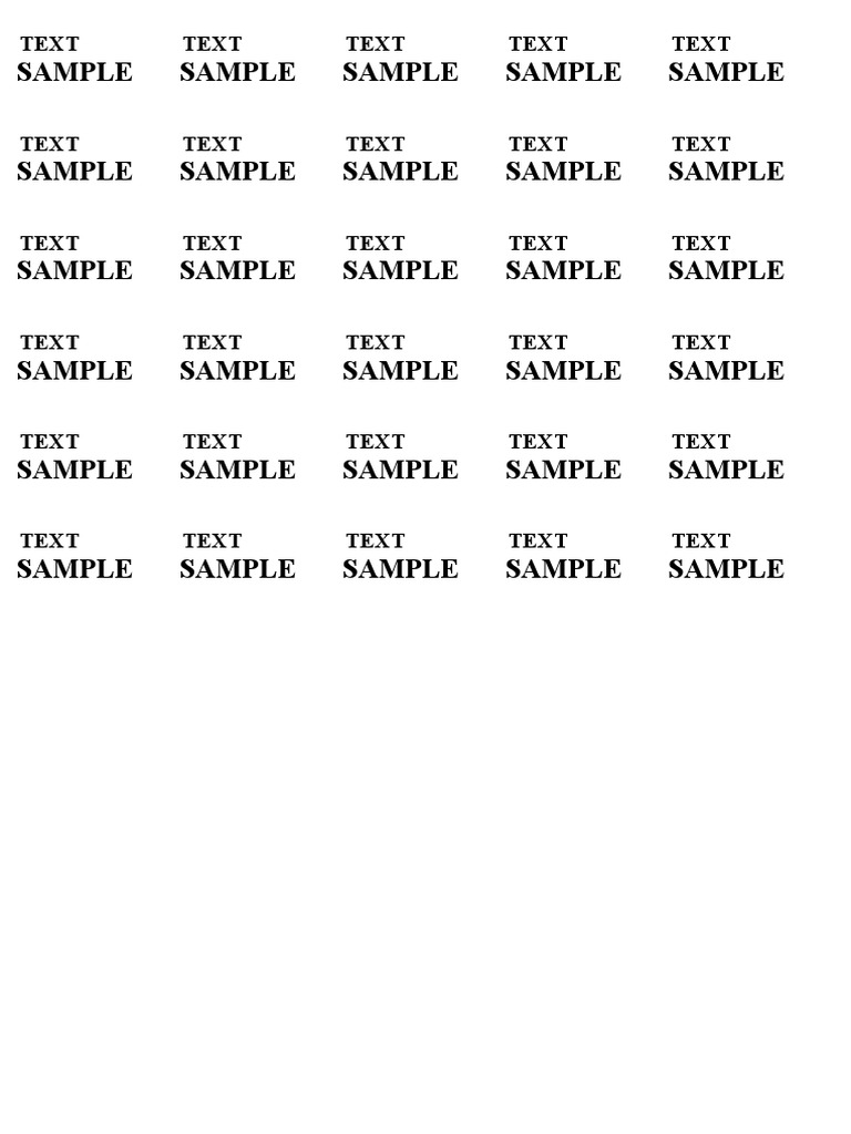 Sample Text Compilation | PDF