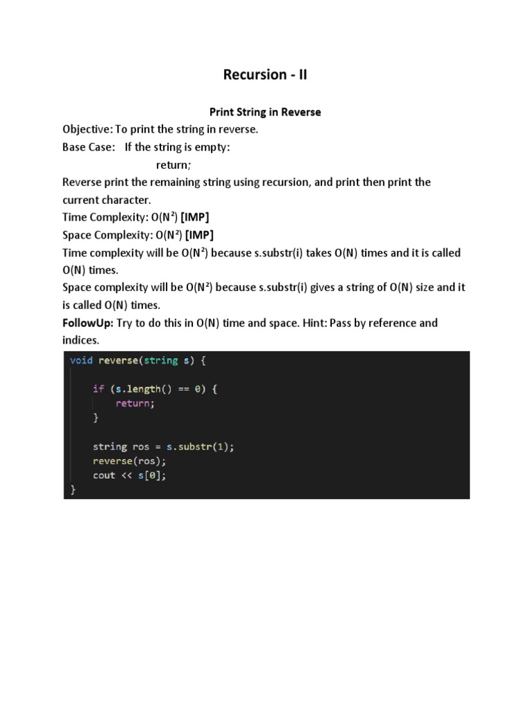 Recursion Techniques for Coders | PDF | Theoretical Computer Science | Computer Programming