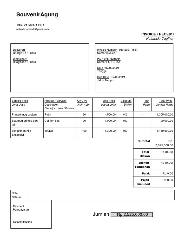 INVOICE DETAILS | PDF | Dokumen Bisnis | Akuntansi