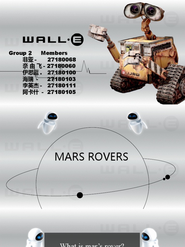 Wall e | PDF | Curiosity (Rover) | Mars