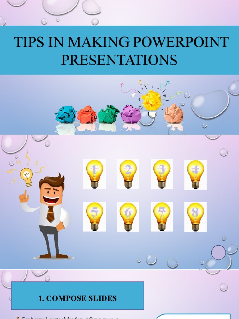 10 Tips in Making PowerPoint Presentations | PDF