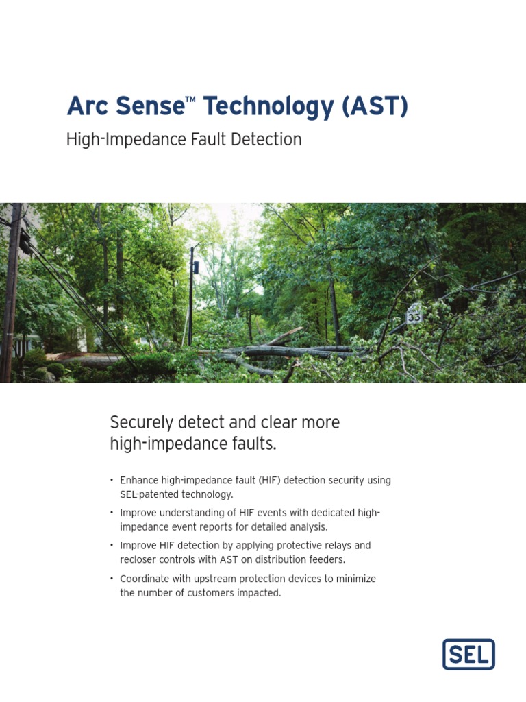 Arc Sense Technology (AST) : High-Impedance Fault Detection | PDF ...