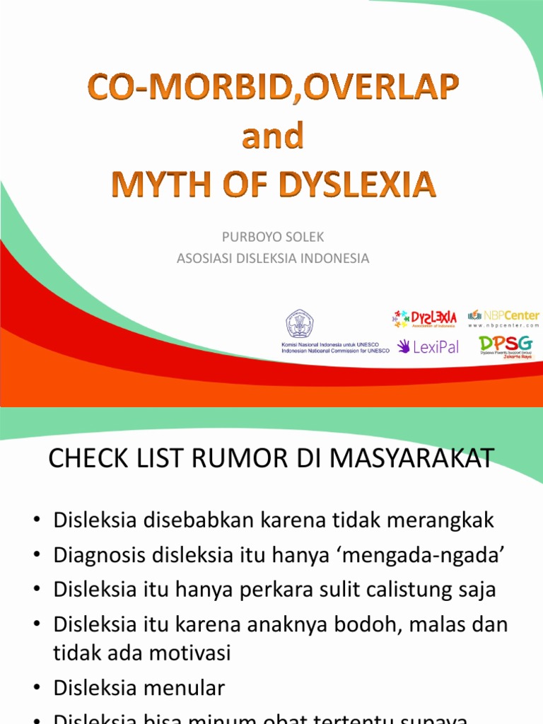 Comorbid, Overlap and Myth of Dyslexia PS | PDF