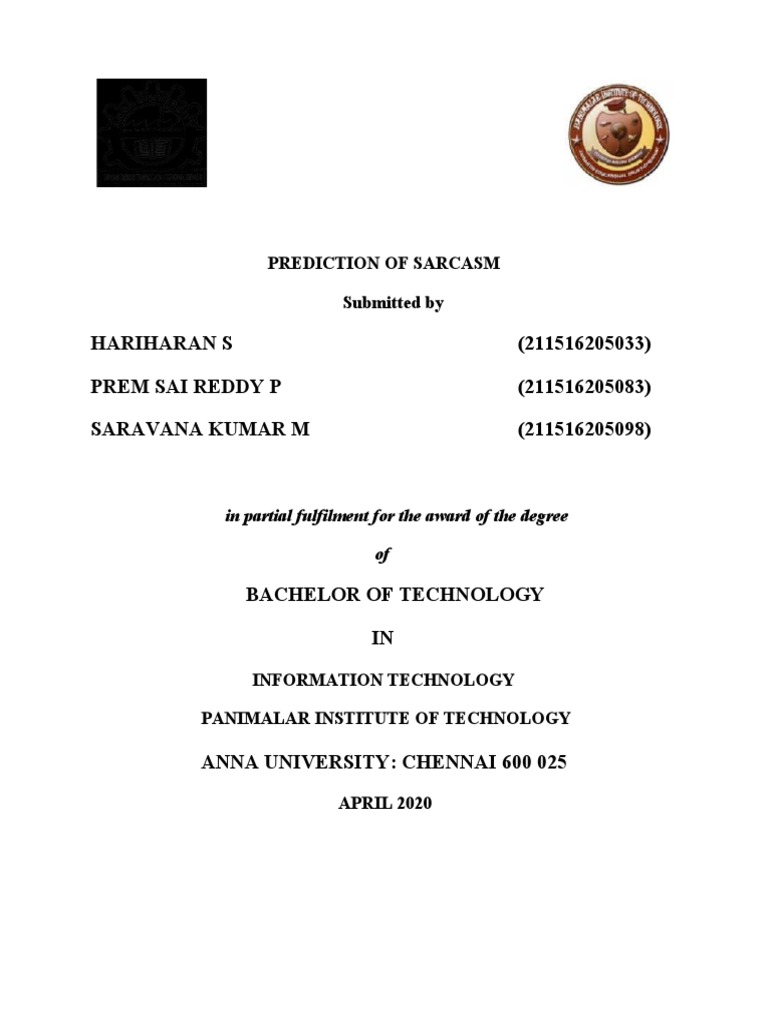 Sample Project Report Pdf Machine Learning Python Programming 2286