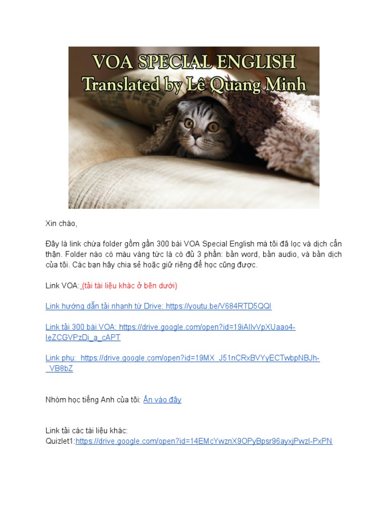 VOA Special English Link | PDF