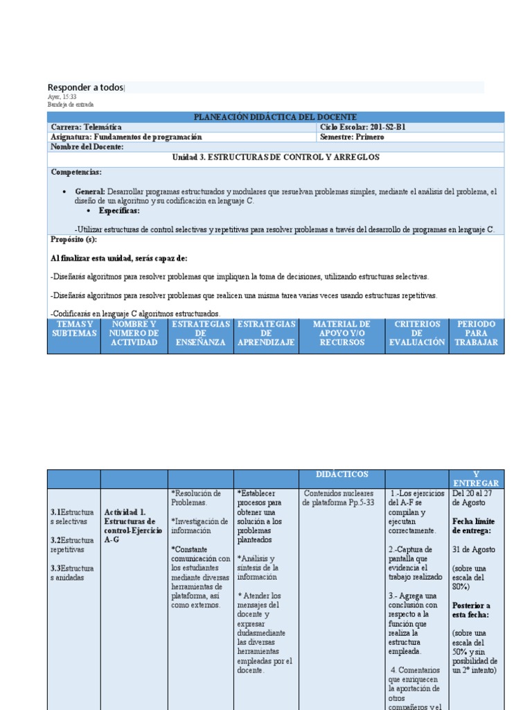 KFPR - Actividades U3 | PDF