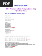 DMER Pharmacist Model Paper | PDF | Pharmacology