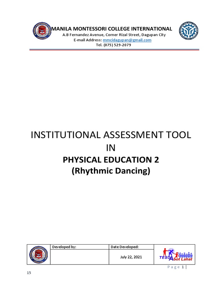 Institutional-Assessment-Tool-in - Physical Education 2 (Rhythmic ...